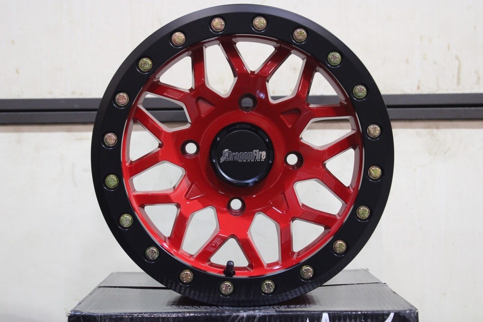 MAVERICK X3 14" RED TYPHON BEADLOCK ATV /UTV ALUMINUM WHEELS ( SET 4 ...