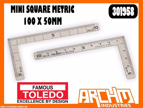 TOLEDO 301958 - MINI SQUARE METRIC - 100 X 50MM - DOUBLE SIDED ...