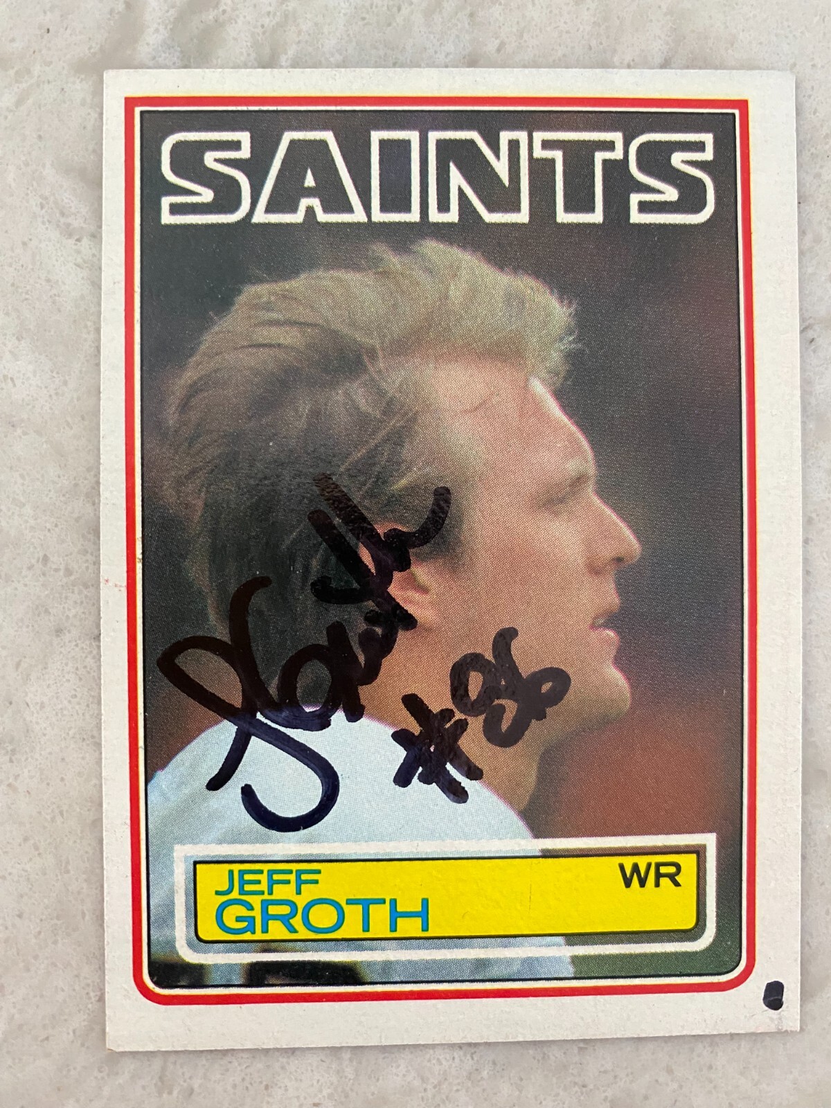 Jeff Groth signed NEW ORLEANS SAINTS card 1983 Topps | eBay