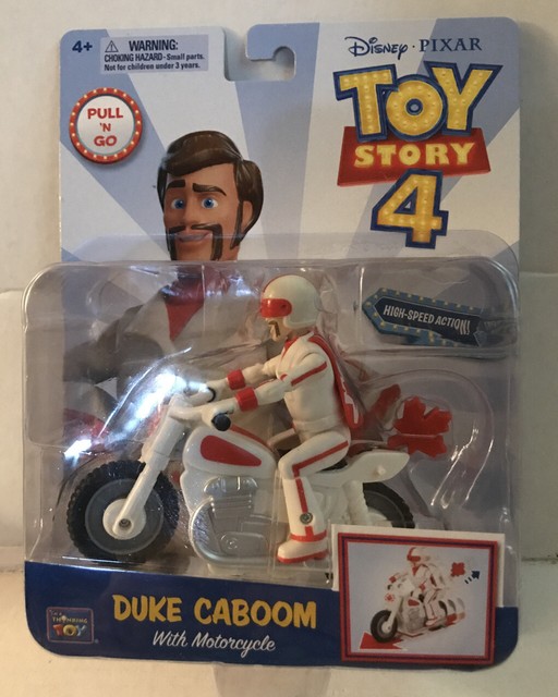 Disney Pixar Toy Story 4 Duke Kaboom With Motorcycle | eBay