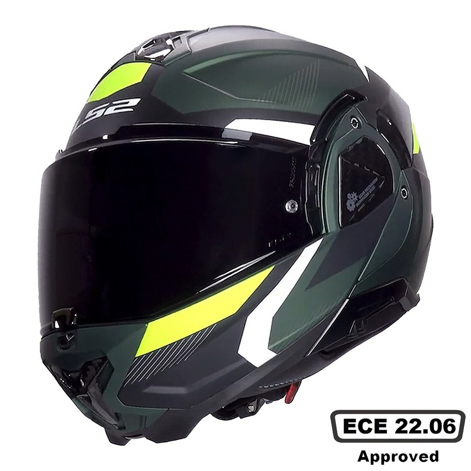 LS2 FF910 ADVANT II MODULAR P/J FLIP-UP FRONT MOTORCYCLE BIKE DVS CRASH ...