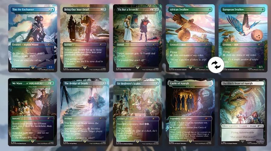 FOIL MTG Secret Lair x Monty Python and the Holy Grail: Vol. 1 & 2 ...