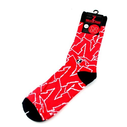 NCAA Nebraska Cornhuskers Mid Calf Socks Small / Medium | eBay