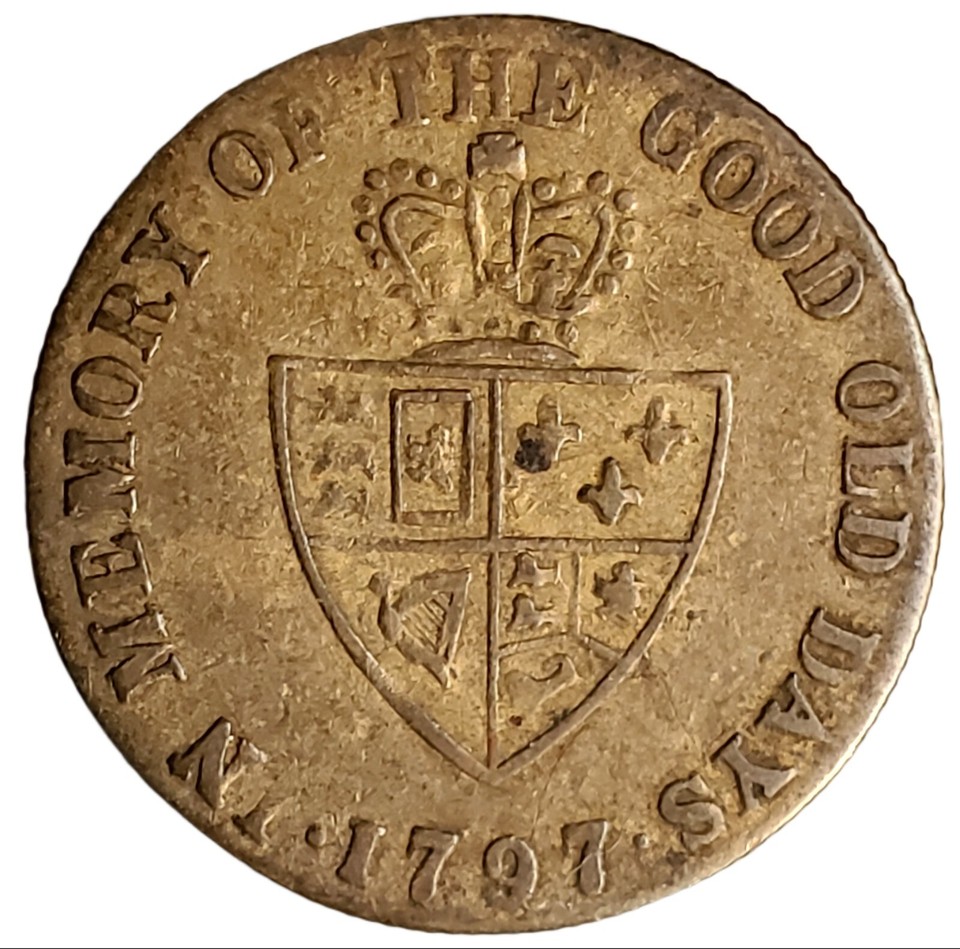 1797 GREAT BRITAIN BRASS GEORGE III Spade Guinea Gaming Token NP0220 | eBay