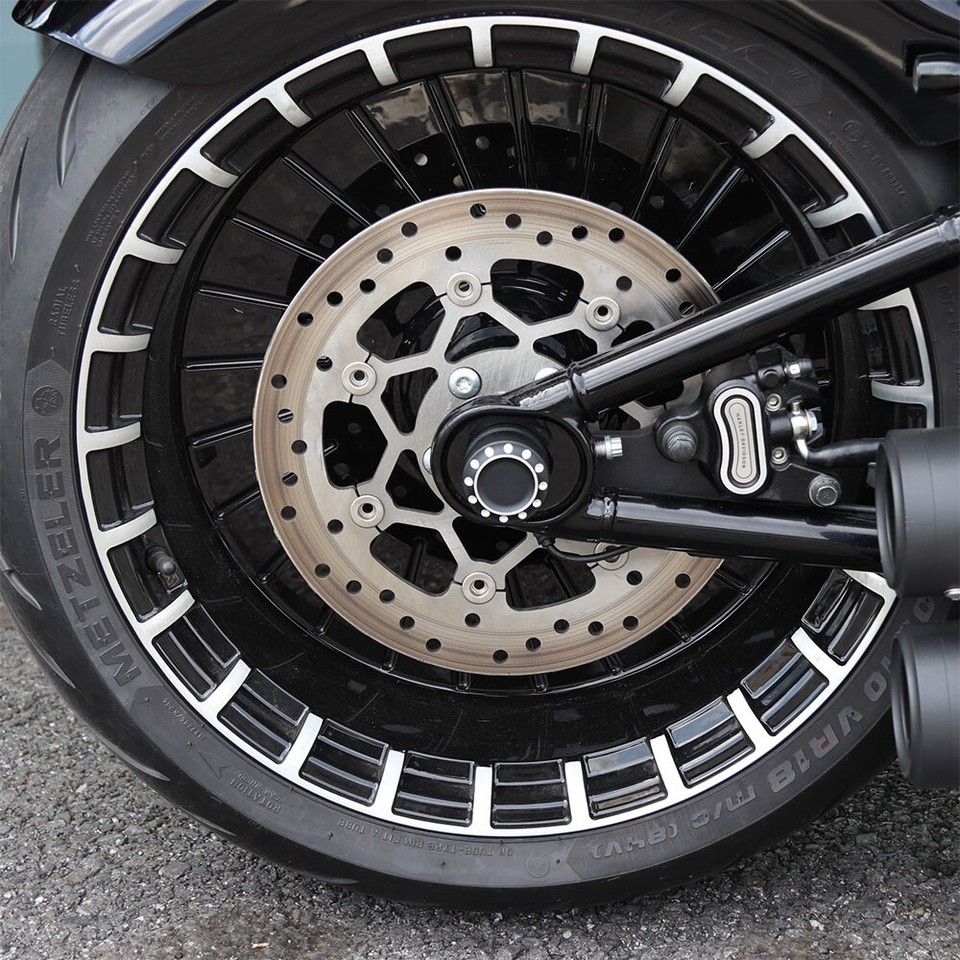 Hoprousa Front CNC Axle Nut Cap Covers For Harley Softail 2018+ Street ...