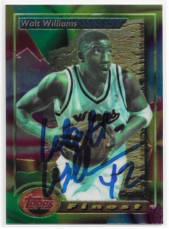 WALT WILLIAMS Autographed Signed 1993-94 Topps Finest card #210 ...