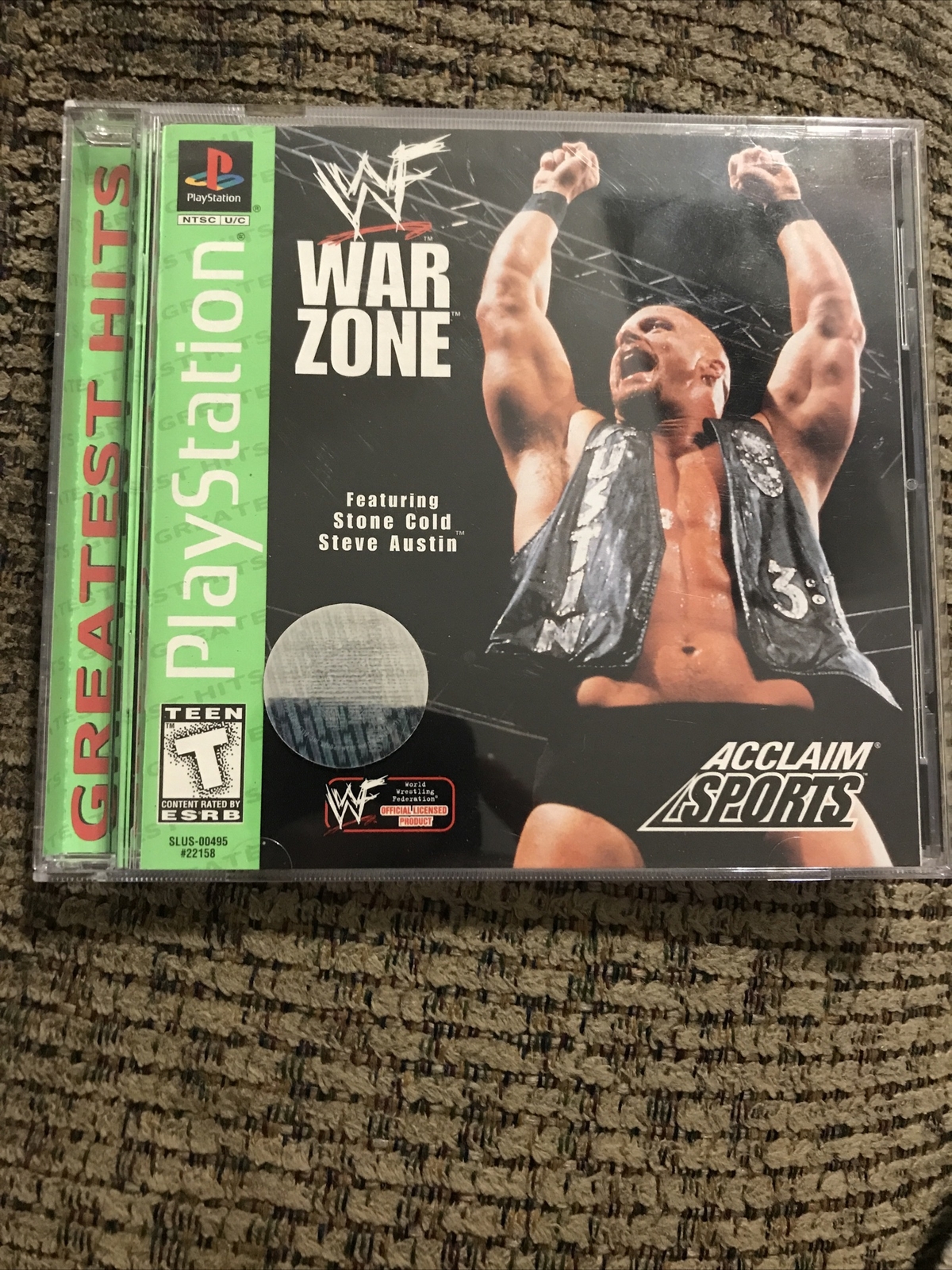 WWF War Zone GREATEST HITS (Sony PlayStation 1) PS1 GAME COMPLETE WWE ...