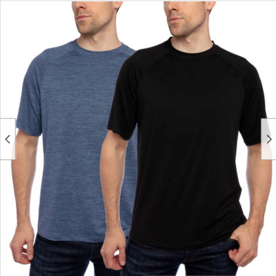 Glacier Performance Men’s Everyday Shirts 2 PACK (blue/black,SMALL)NWT ...