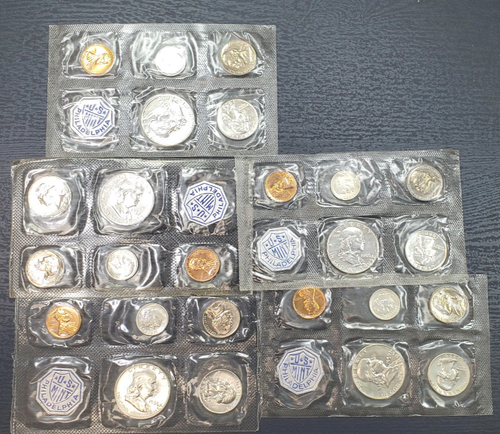 *MEGA LOT* 5 Proof Franklin Sets 1956-1960 United States Uncirculated ...