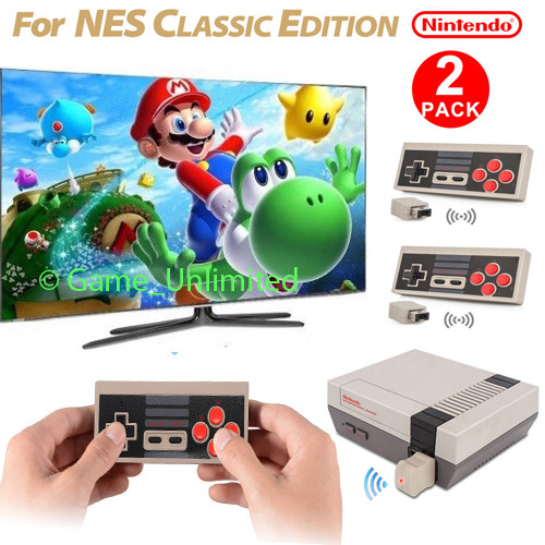 2x Mini Wireless GamePad Controller for Nintendo NES Classic Edition ...