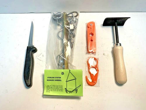 Fur Handling Kit (Trapping Supplies skinning knife fleshing tool tail ...