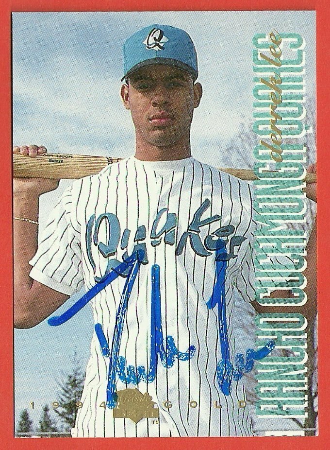 DERREK LEE - 1994 Classic/Best Gold #142 Minor League Autographed Card ...