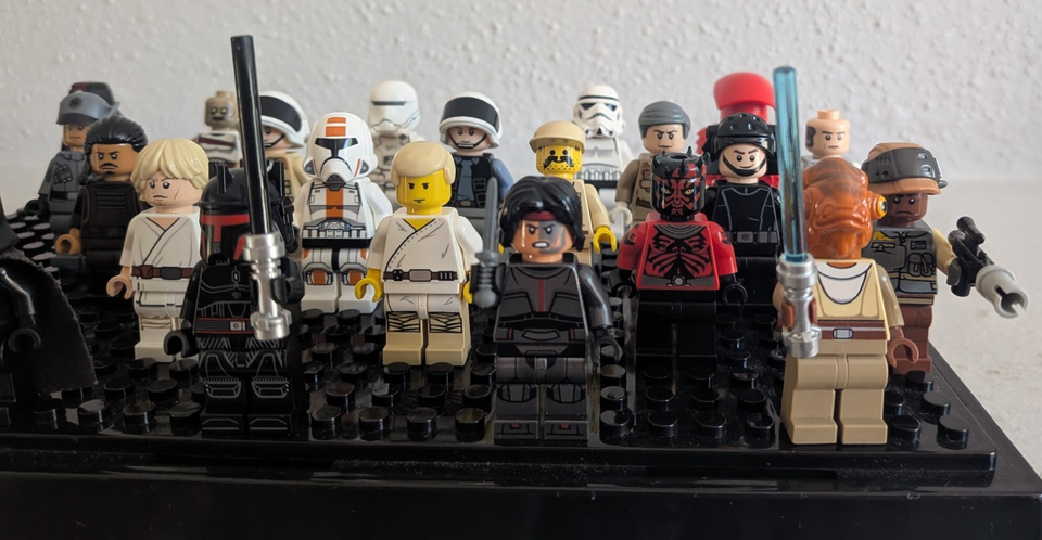 RARE! Star Wars Lego figs Luke Skywalker Obi Wan Kenobi Darth Maul Nute ...