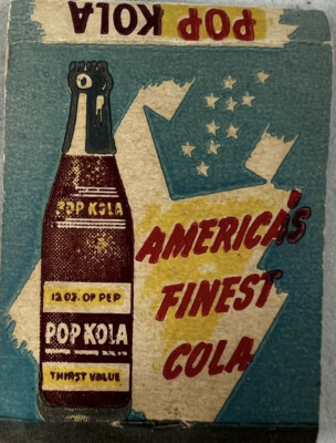 Pop Kola Matchbook Soda Advertising | eBay