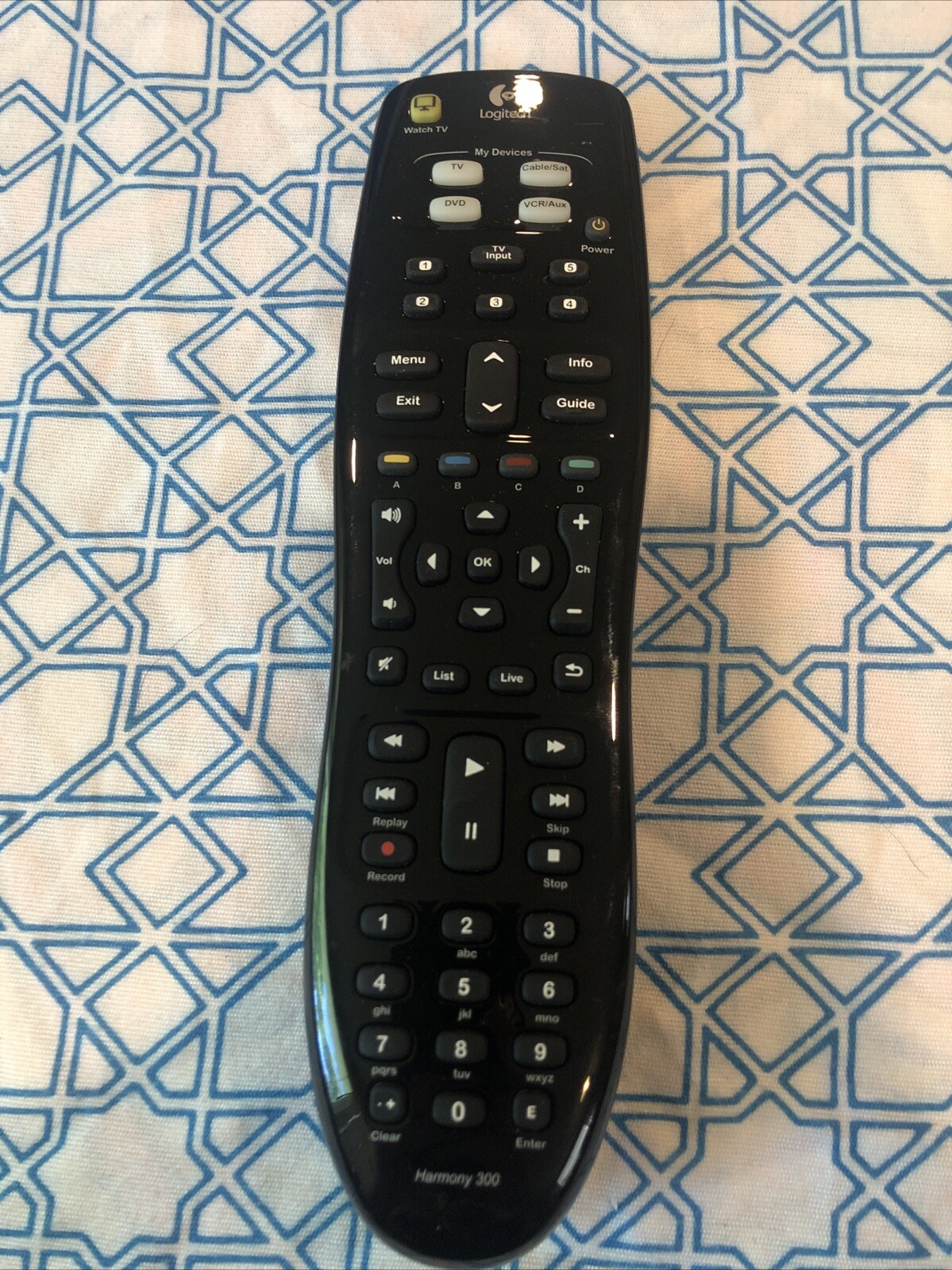 Genuine Logitech Harmony 300 Universal Remote Control. OEM. Tested ...