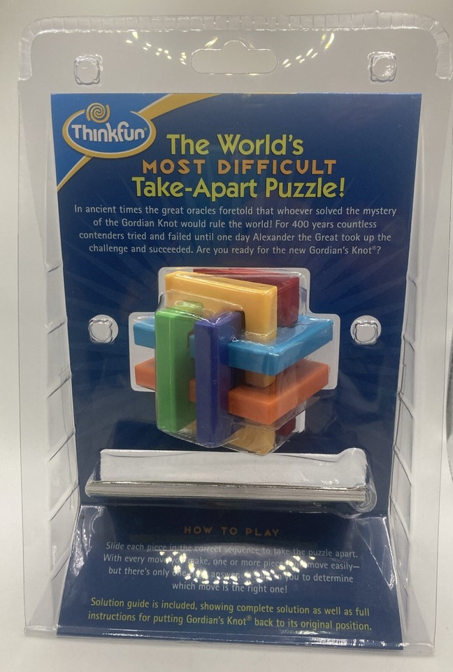 ThinkFun GORDIAN'S KNOT Brainteaser Challenge Take-Apart Puzzle ...