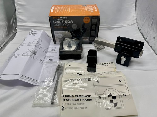 GateMate Long Throw Gate Lock 70mm Euro Keyed Both Sides 1490096 ...