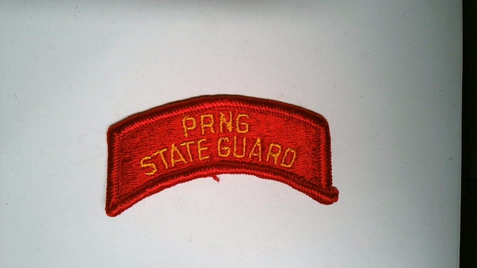 MILITARY PATCH SEW ON FOR UNIFORM US ARMY TAB PRNG STATE GUARD PEURTO ...