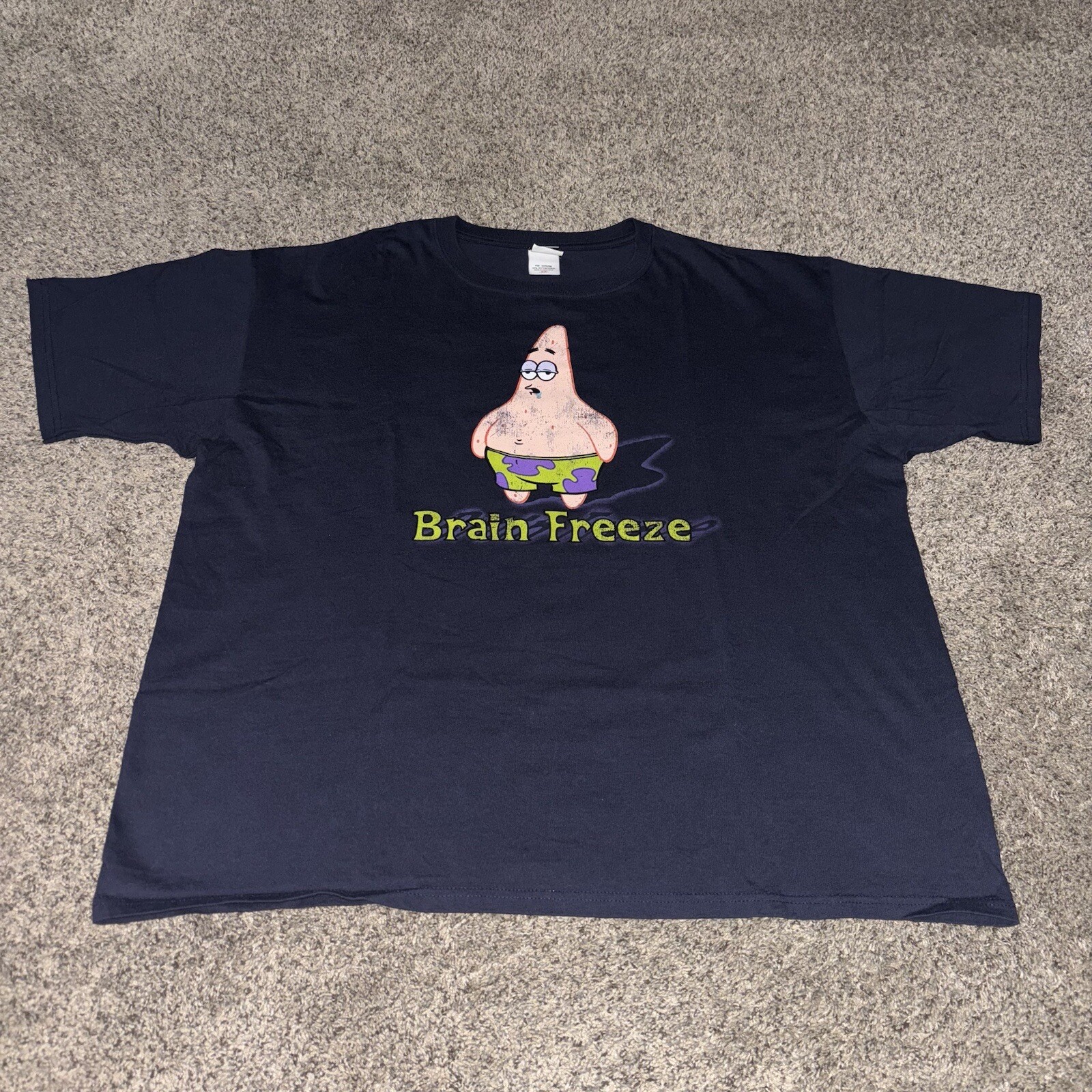 Vintage Spongebob Cartoon Patrick Brain Freeze Univer… - Gem