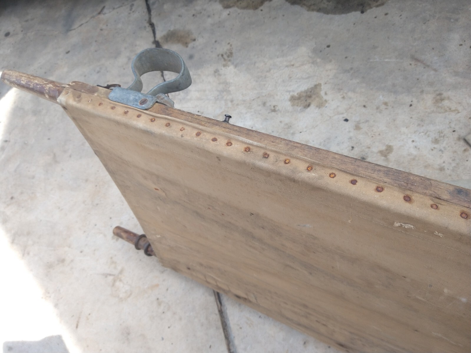 WW1 WWII US Army First Pattern Litter Canvas Stretcher MED DEP'T USA | eBay