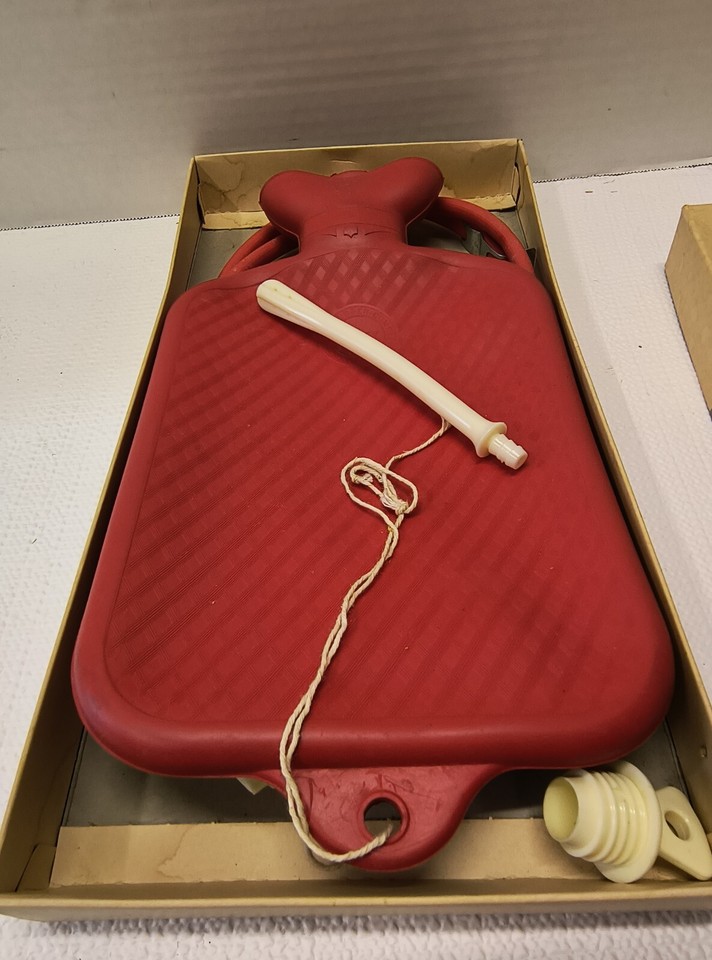 Vintage Davol Rubber Company Petal Hot Water Bottle W/ Box and ...