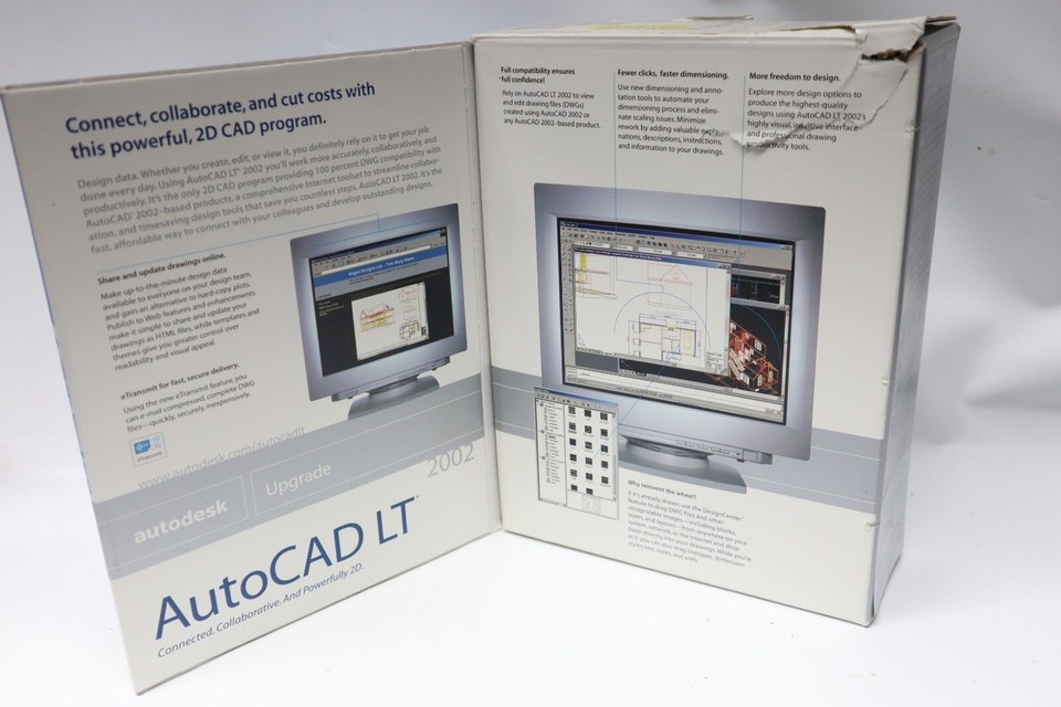 Autocad LT 2002 Autodesk Upgrade W/ Original Box | eBay