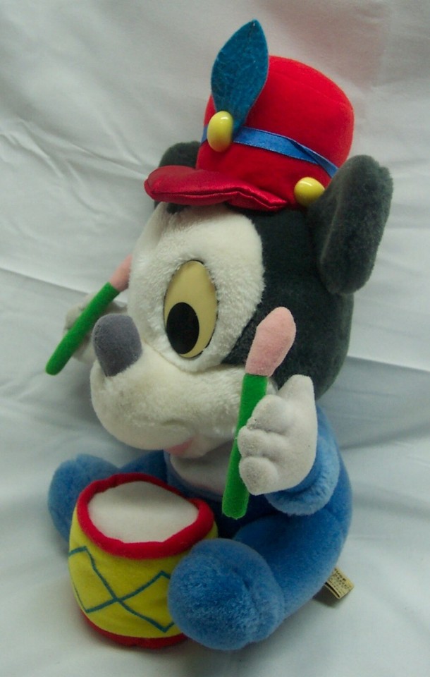 VINTAGE APPLAUSE Disney BABY MICKEY MOUSE DRUMMER 10" Plush Stuffed ...