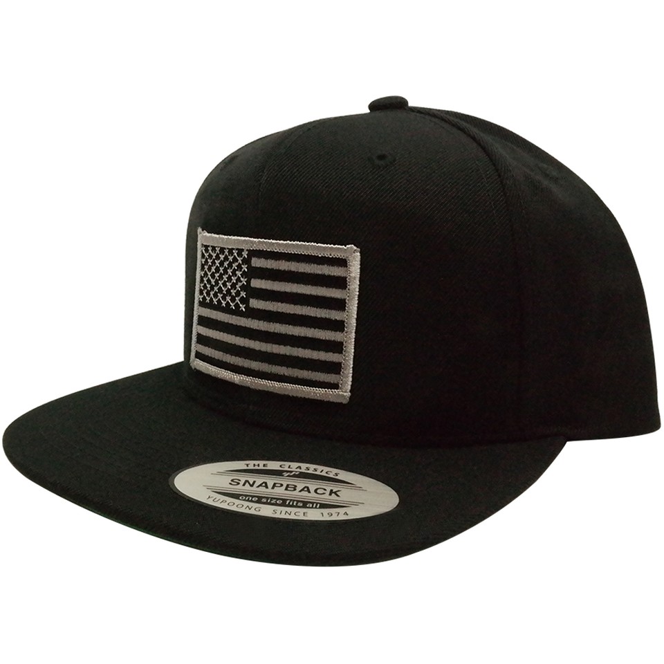 Flexfit Original Snapback Cap with Patriotic American Flag Patch - FREE ...