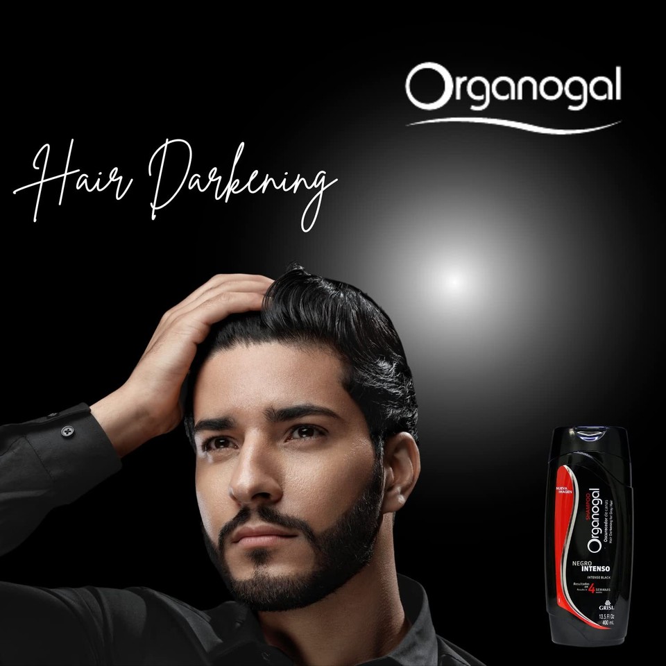 ORGANOGAL Grisi Shampoo, Cleansing Darkening Shampoo with Cactus ...