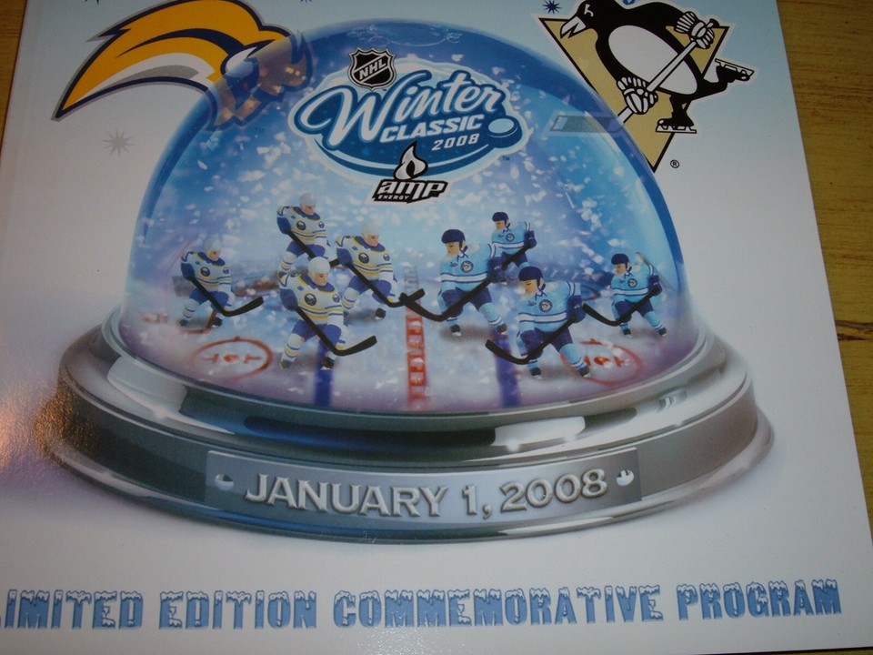 2008 Winter Classic program Buffalo Sabres vs Pittsburgh Penguins | eBay
