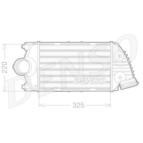 DENSO Intercooler, échangeur pour PORSCHE DIT28015 8717613467275 | eBay