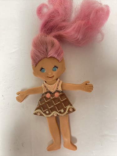 Flatsy Flat Bendy Doll with Pink Rooted Hair 1969 Hong Kong By Ideal | eBay