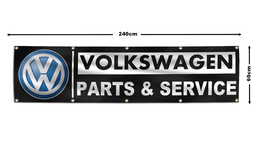 Volkswagen Banner 2X8Ft Flag VW Gti German Automobile Racing Car Garage ...