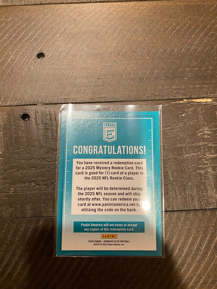 2025 Donruss Elite Mystery Rookies Redemption card #6 | eBay
