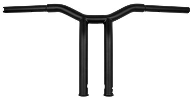Burly 1.25" Dominator Raked Bars 12" Matte Black B12-6052SB | eBay