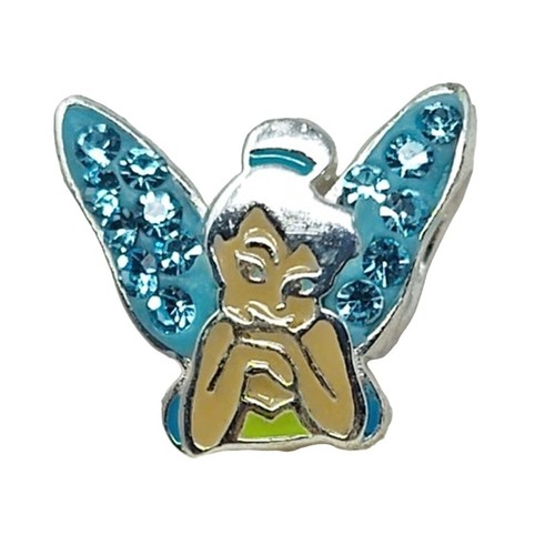 Disney Tinker Bell .925 Sterling Silver Beaded Charm | eBay