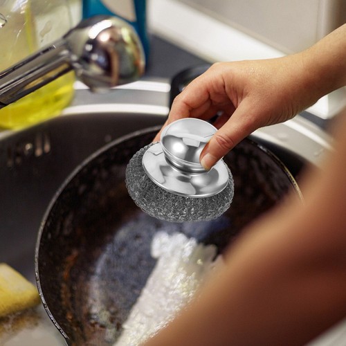 Stainless Steel Pan Brush Masonry Kitchen Scrub for Dishes Washing | eBay