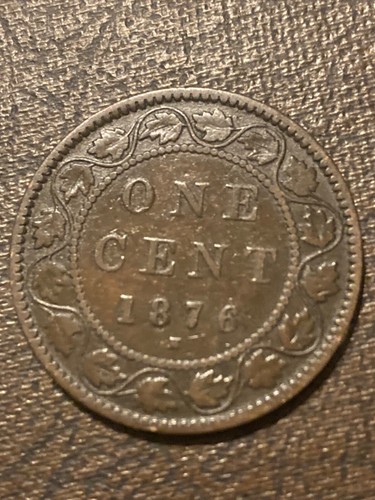 1876 H CANADA ONE 1 CENT VICTORIA LARGE PENNY COIN | eBay