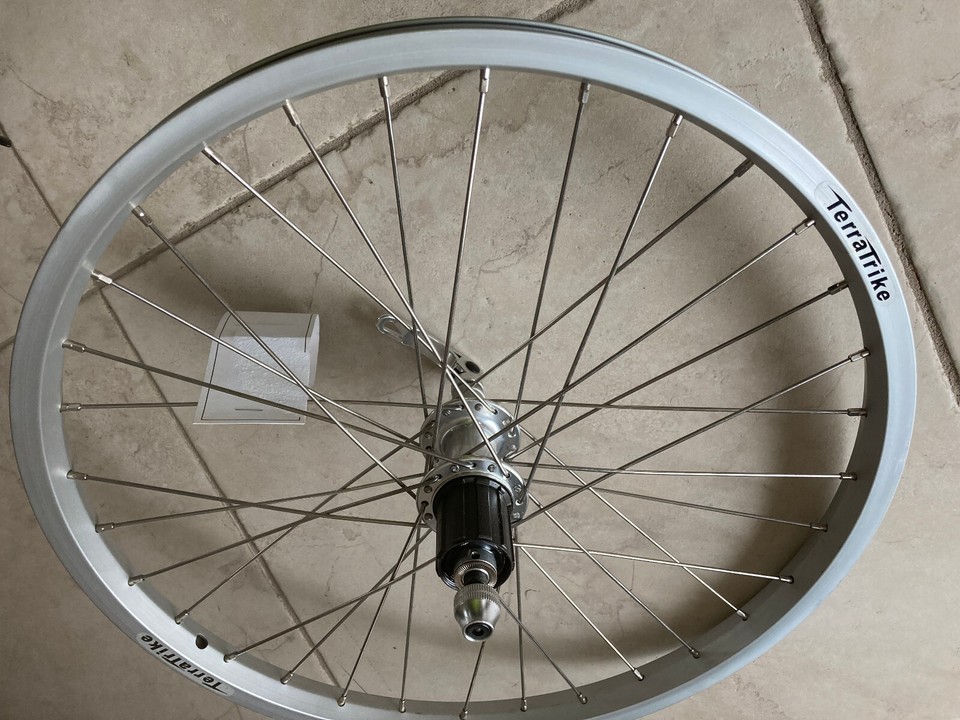 CARTRIDGE BEARING recumbent trike rear wheel 20" ISO 406 NEW TerraTrike ...