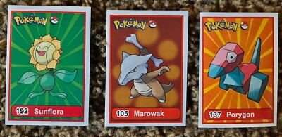 Marowak,porygon,sunflora Sticker Set | eBay