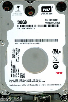 WD5000LMVW-11VEDS2, DHMTJABB, WESTERN DIGITAL USB 3.0 500GB MAY 2014 | eBay