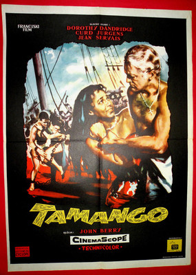 TAMANGO 1958 DOROTHY DANDRIDGE CURD JURGENS JOHN BERRY UNIQUE EXYU ...