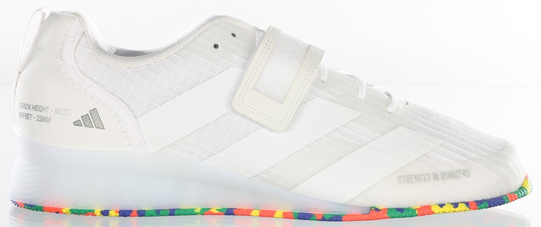 Size 12 - adidas Adipower Weightlifting 3 White Multi-Color Sole for ...