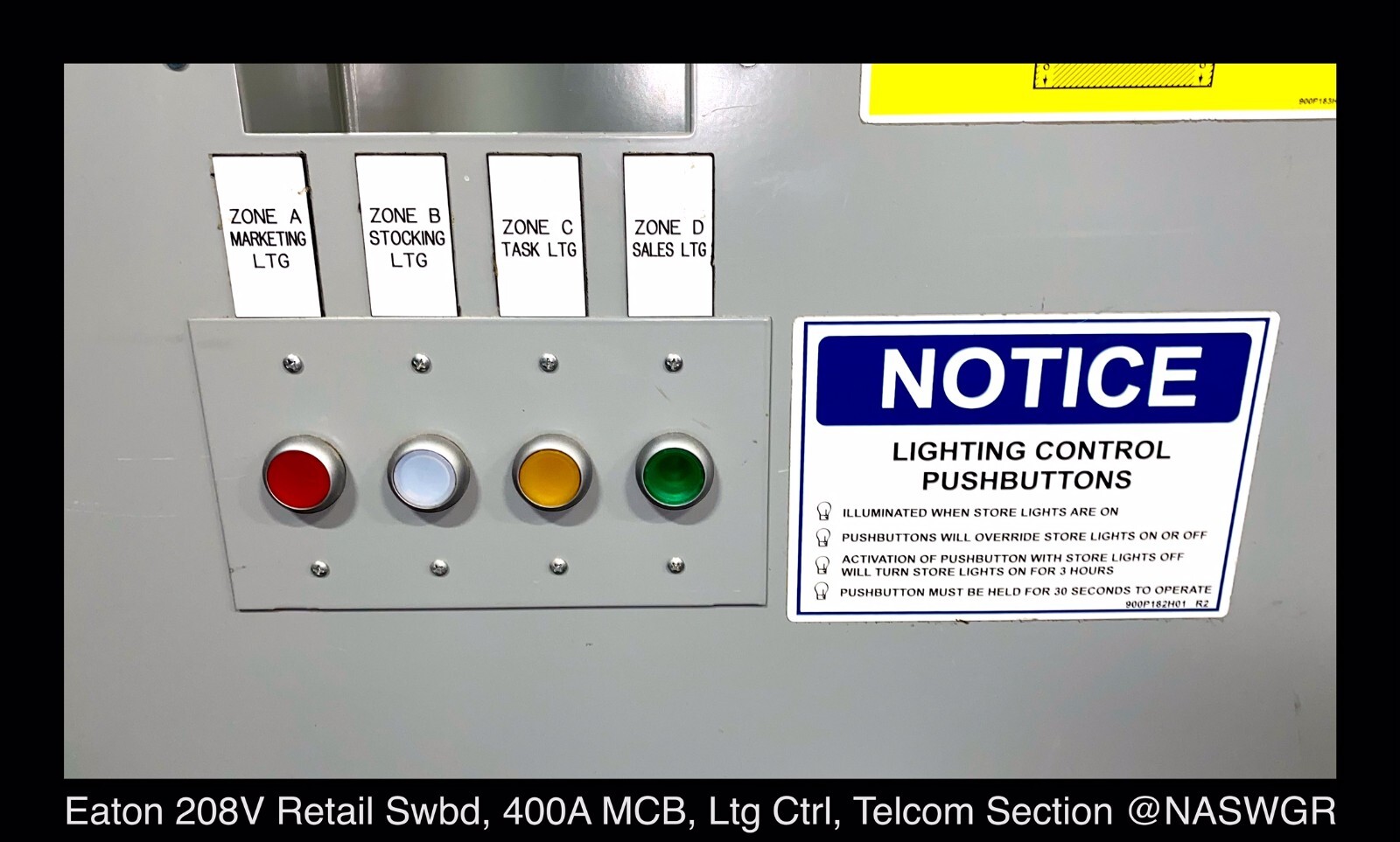 Eaton Retail 400A Switchboard ~ 400A MCB, Ltg Controls, Telcom Sec ...