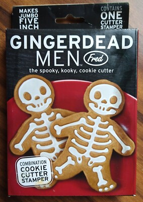 Genuine Fred GINGERDEAD MEN Cookie Cutter/Stamper New Box Damage Ships ...