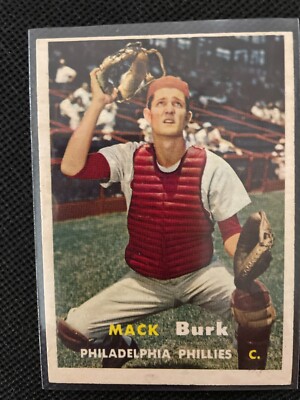 1957 TOPPS # 91 MACK BURK | eBay