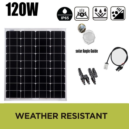 12V 120W Watt Solar Panel Kit Mono Battery Charging Power With Anderson ...