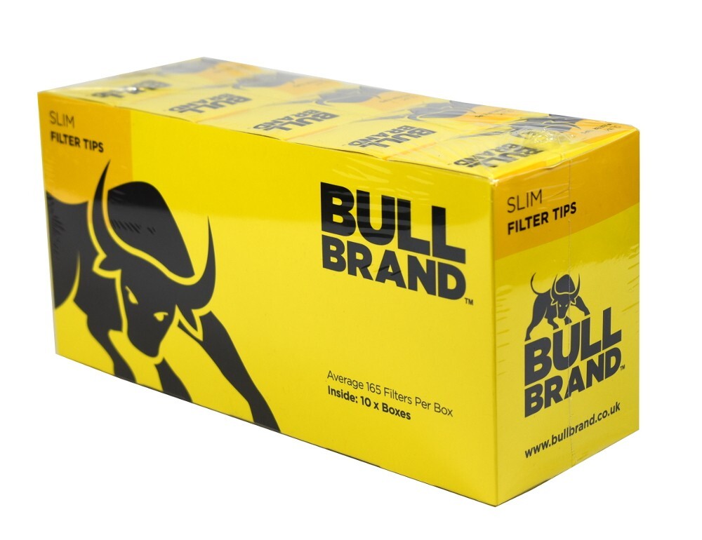 Bull Brand Filter Tips | Slim & Ultra Slim Filter Tips | 5.3mm or 6mm ...
