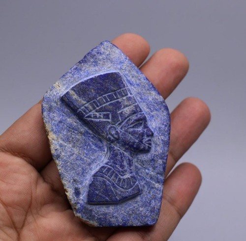 Rare Egyptian Queen Nefertiti Royal Lapis Lazuli Stone Antiques Ancient ...