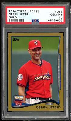 Derek Jeter Card 2014 Topps Update Gold #US2 PSA 10 | eBay